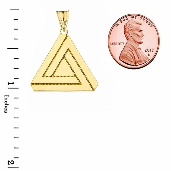 Element Shine | Jewelry | 4k Solid Gold The Impossible Penrose Triangle ...